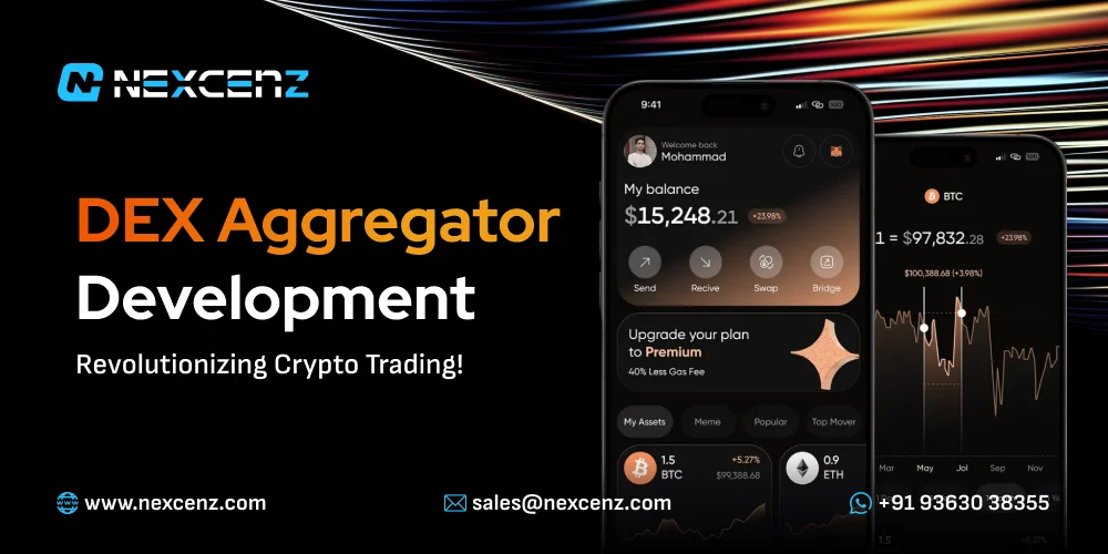 DeFi DEX Aggregator Development Company - Nexcenz